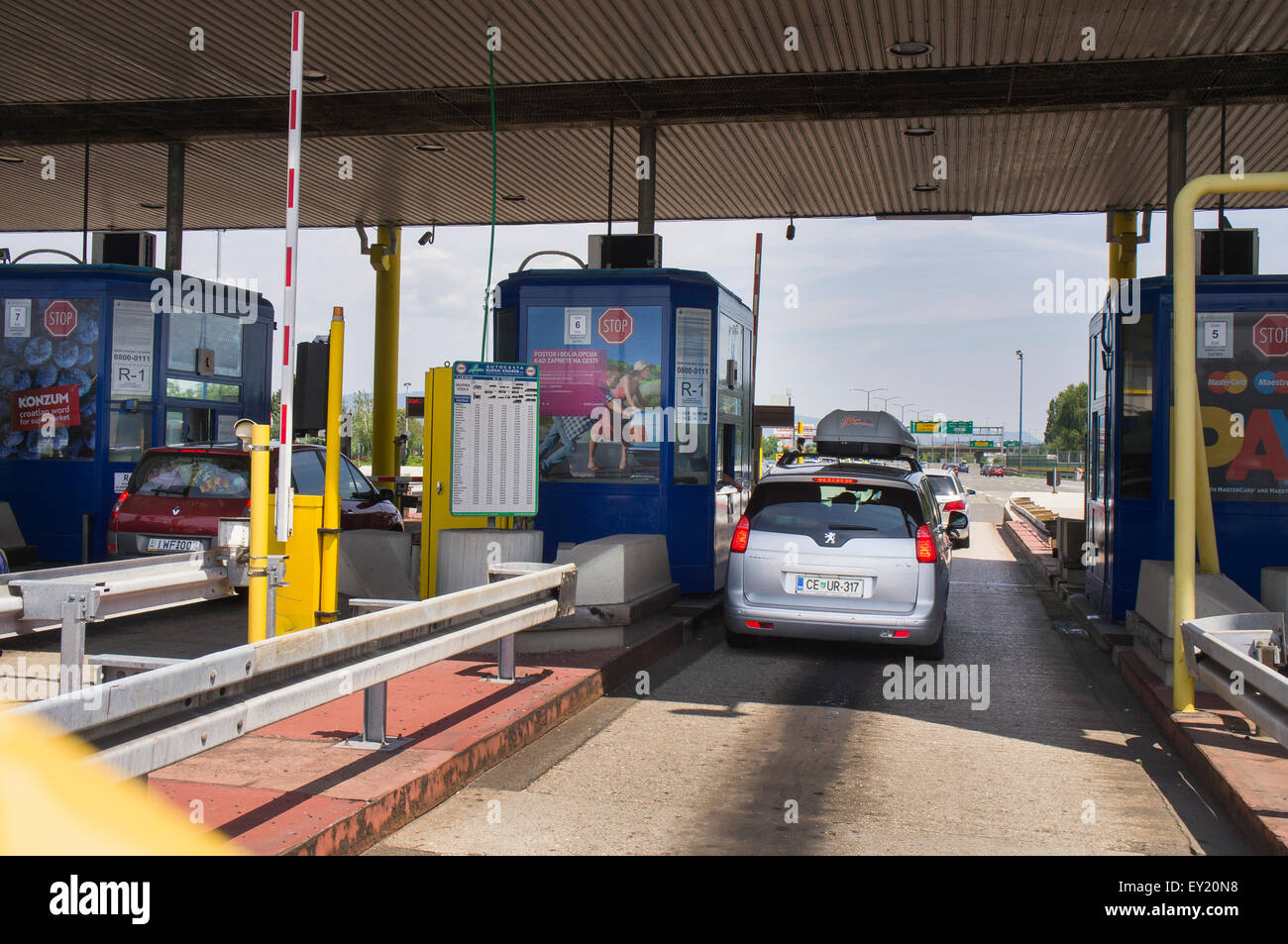 A1 motorway, highway, Zagreb/Lucko, Cestarina, Pay Toll, Autobahngebuhr ...