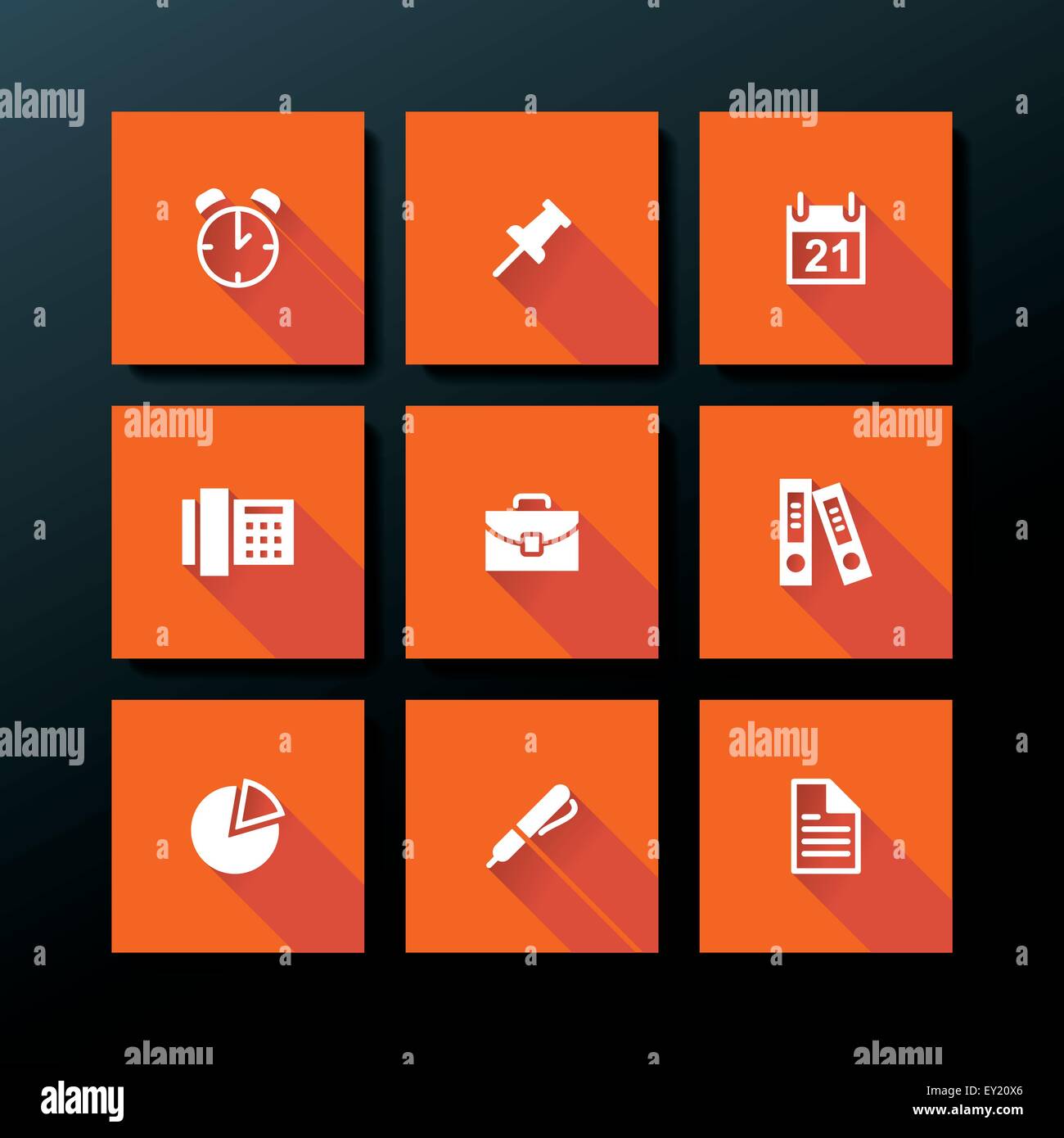 Office icon set Stock Vector Images - Alamy