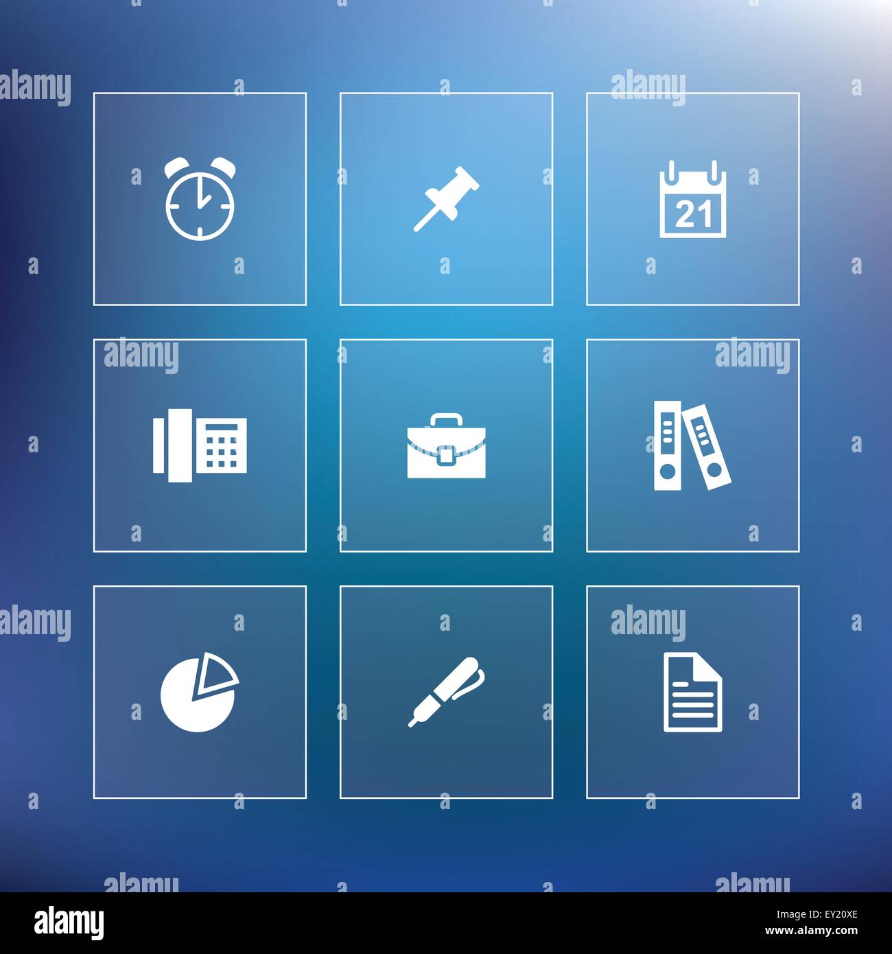 Flat office icon set - vector illustration Stock Vector Image & Art - Alamy