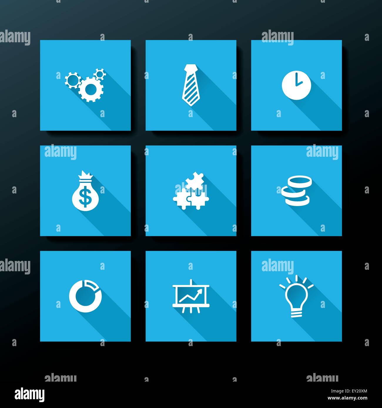 Flat business icon set - vector illustration Stock Vector Image & Art ...