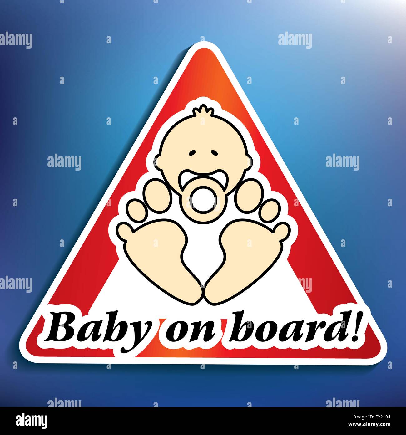 Baby on board sticker - vector illustration Stock Vector Image & Art ...