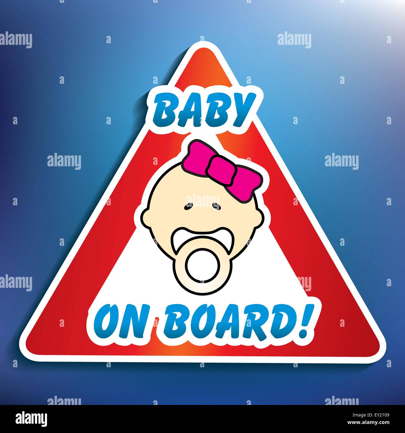 Baby on board sticker - vector illustration Stock Vector Image & Art ...