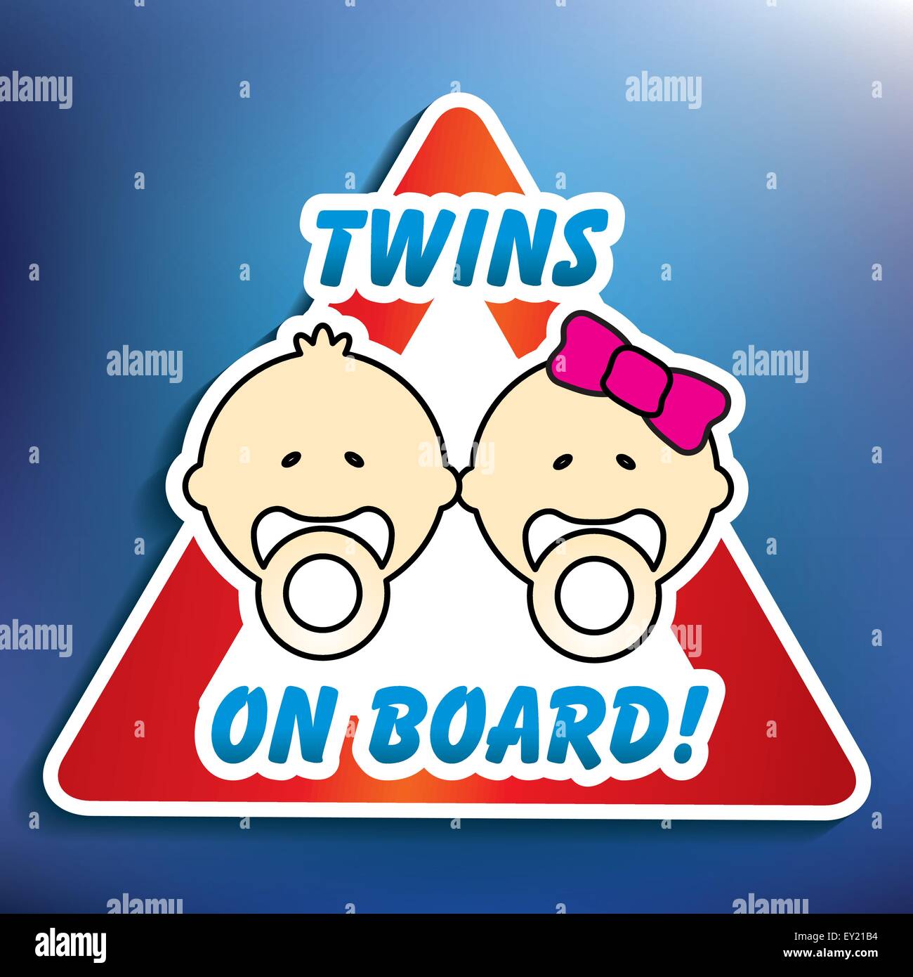 Twins symbol Stock Vector Images - Alamy