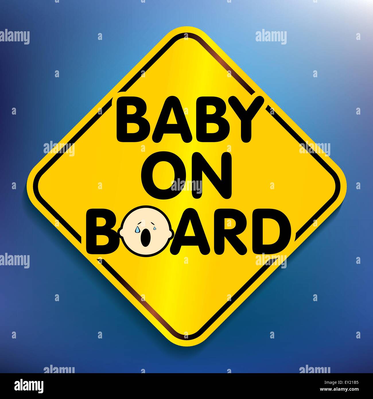 Baby on board sticker - vector illustration Stock Vector Image & Art ...