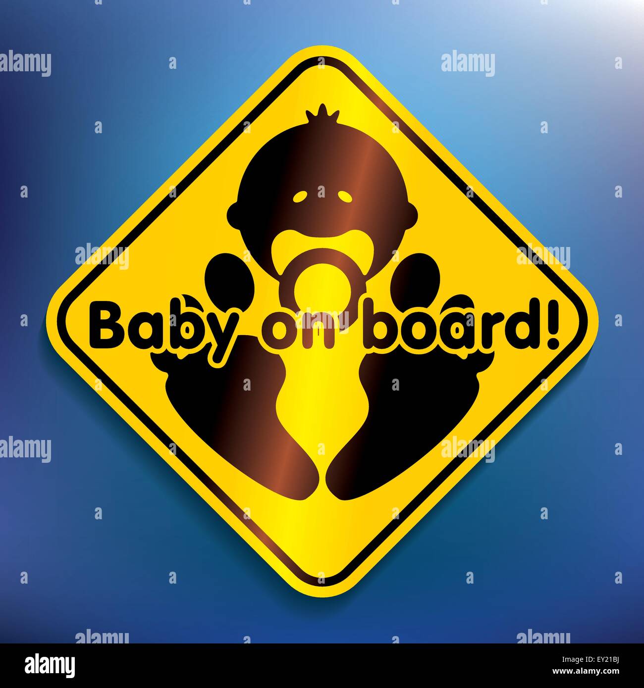 Baby on board sticker - vector illustration Stock Vector Image & Art ...