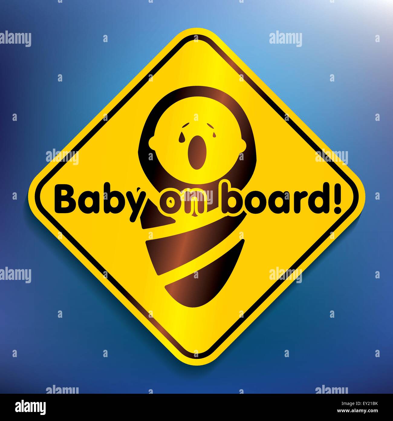 Baby on board sticker hi-res stock photography and images - Alamy
