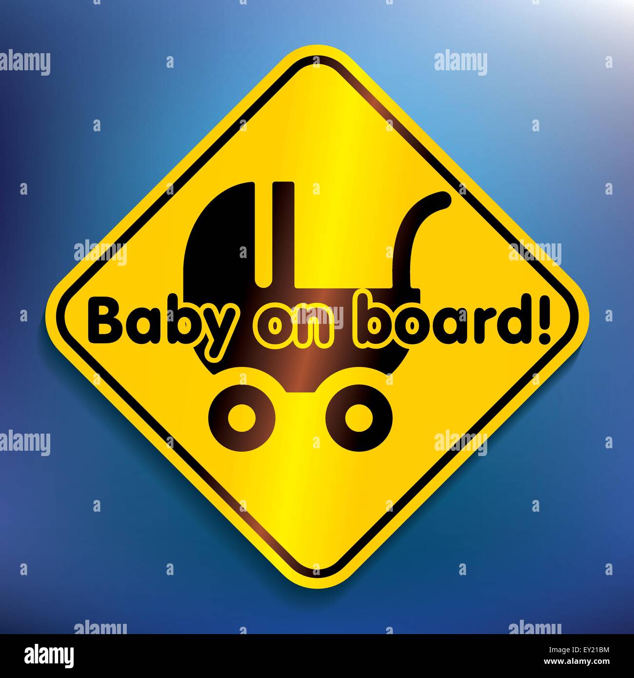 Baby on board sticker hi-res stock photography and images - Alamy