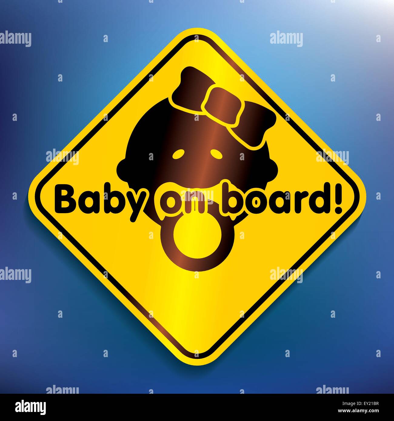 Baby on board sticker - vector illustration Stock Vector Image & Art ...