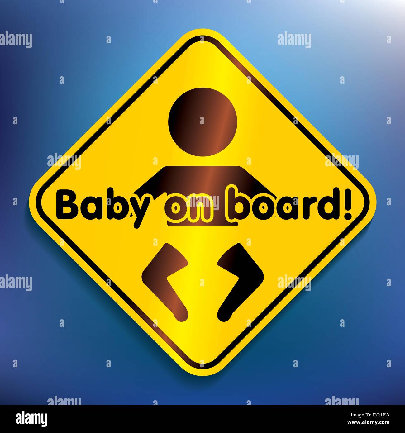 Baby on board sticker hi-res stock photography and images - Alamy