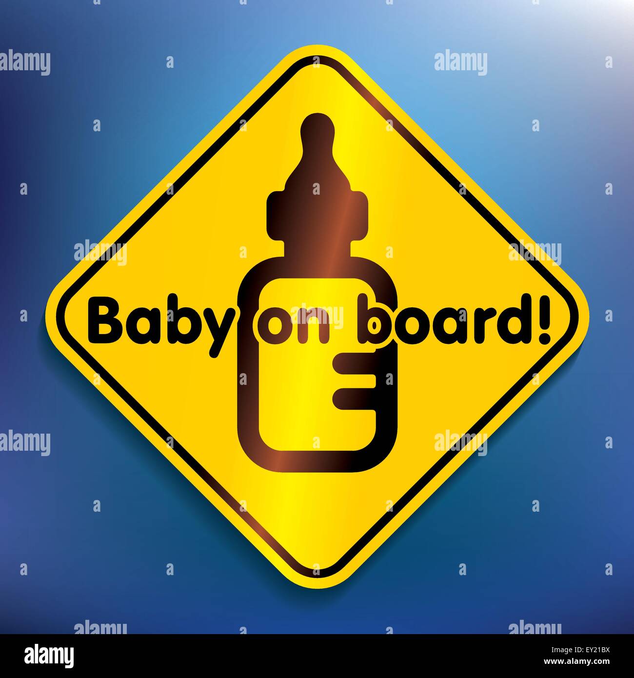 Baby on board sticker hi-res stock photography and images - Alamy