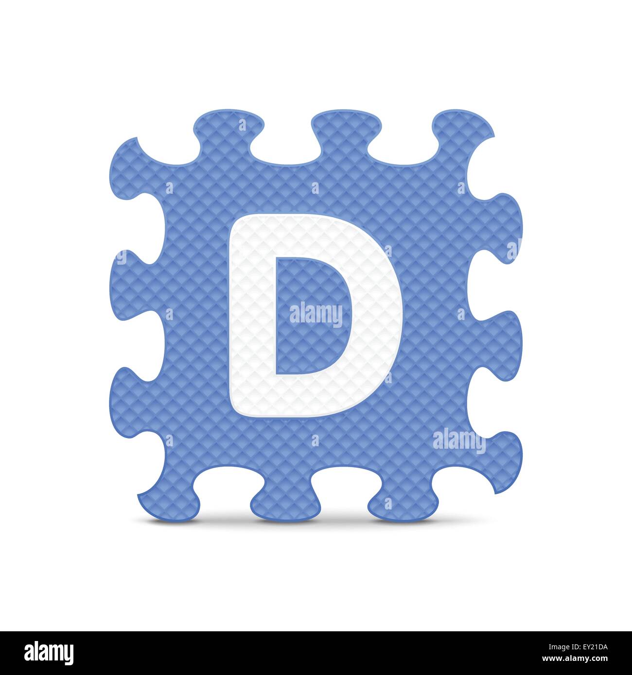 Letter "D" written with alphabet puzzle - vector illustration Stock ...
