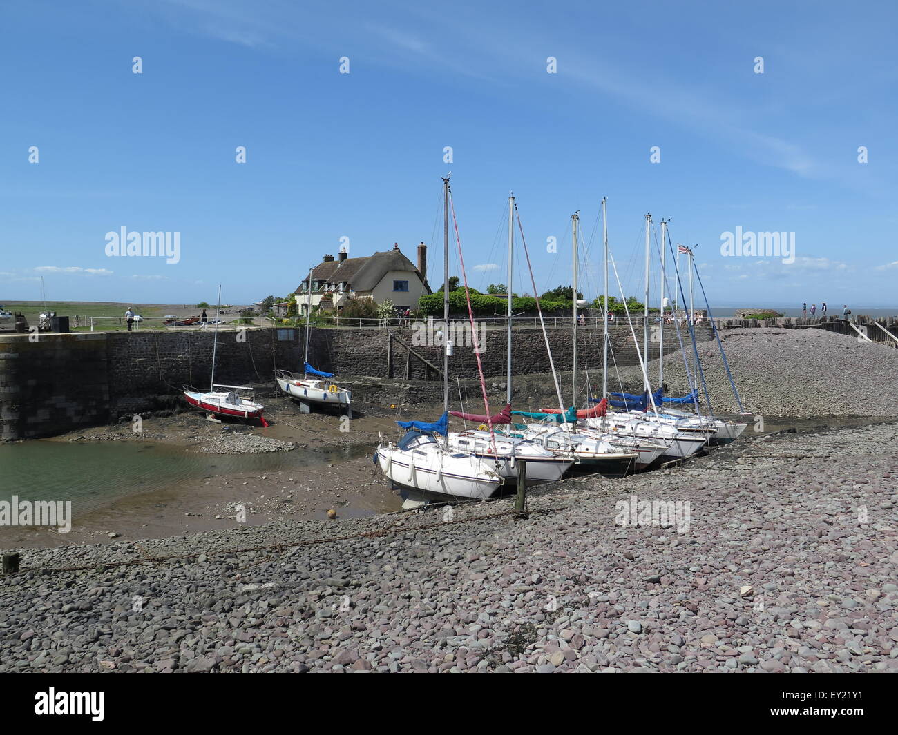 Porlock weir somerset harbour coast uk hi-res stock photography and ...