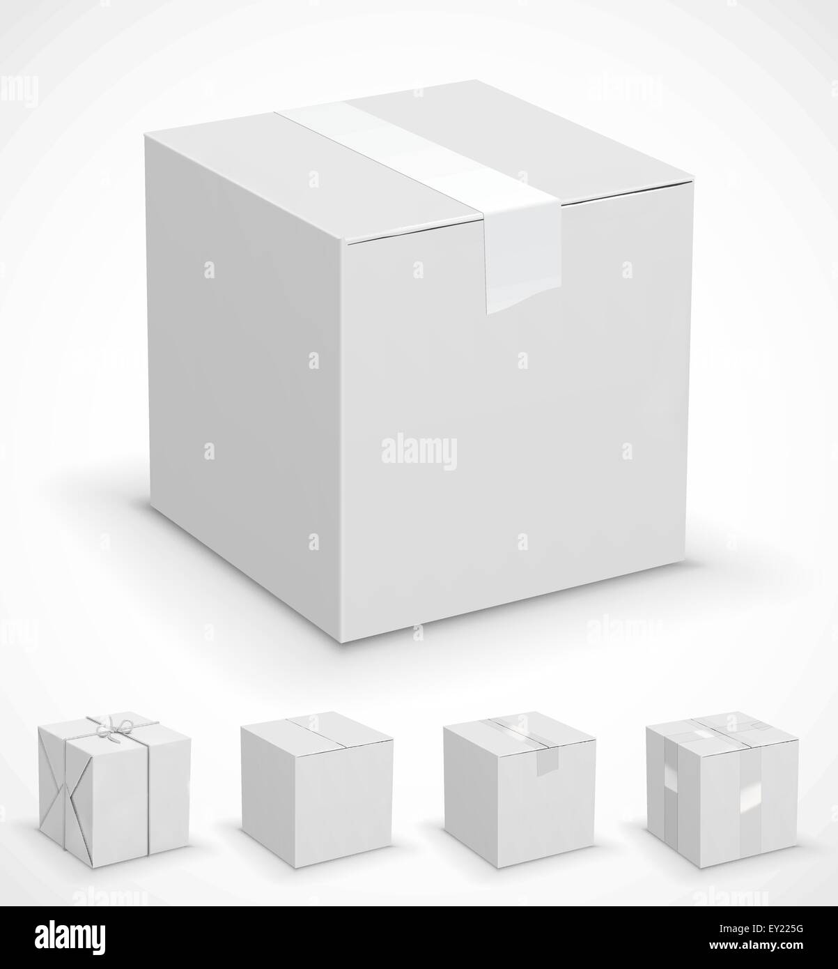 Cardboard box boxes Black and White Stock Photos & Images - Alamy