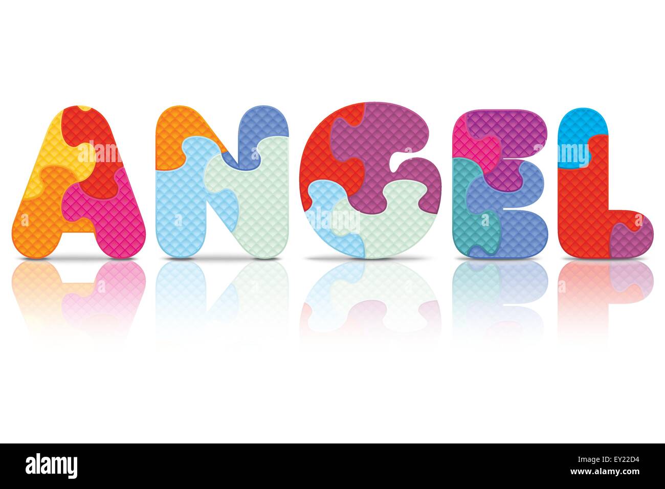 The Name Angel In Bubble Letters