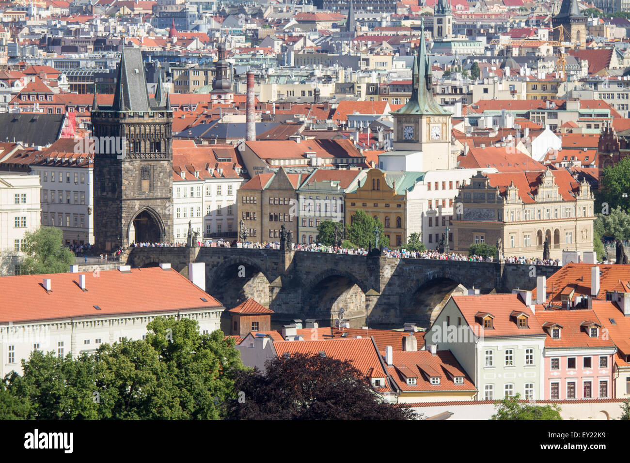 Aerial view of Prague, Czech Republic Stock Photo - Alamy