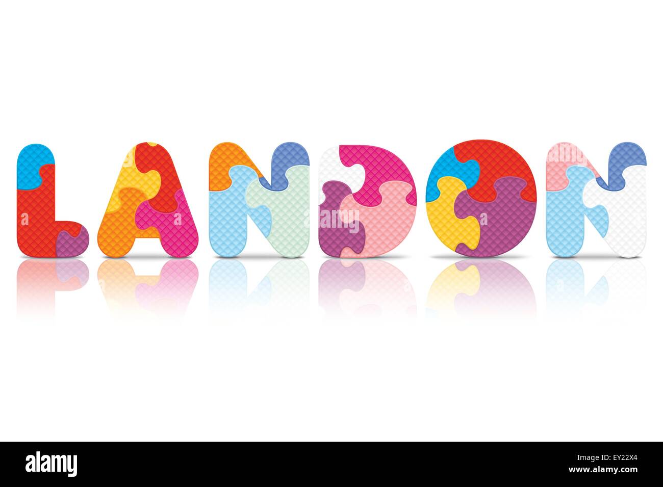 Foam alphabet puzzle Stock Vector Images - Alamy