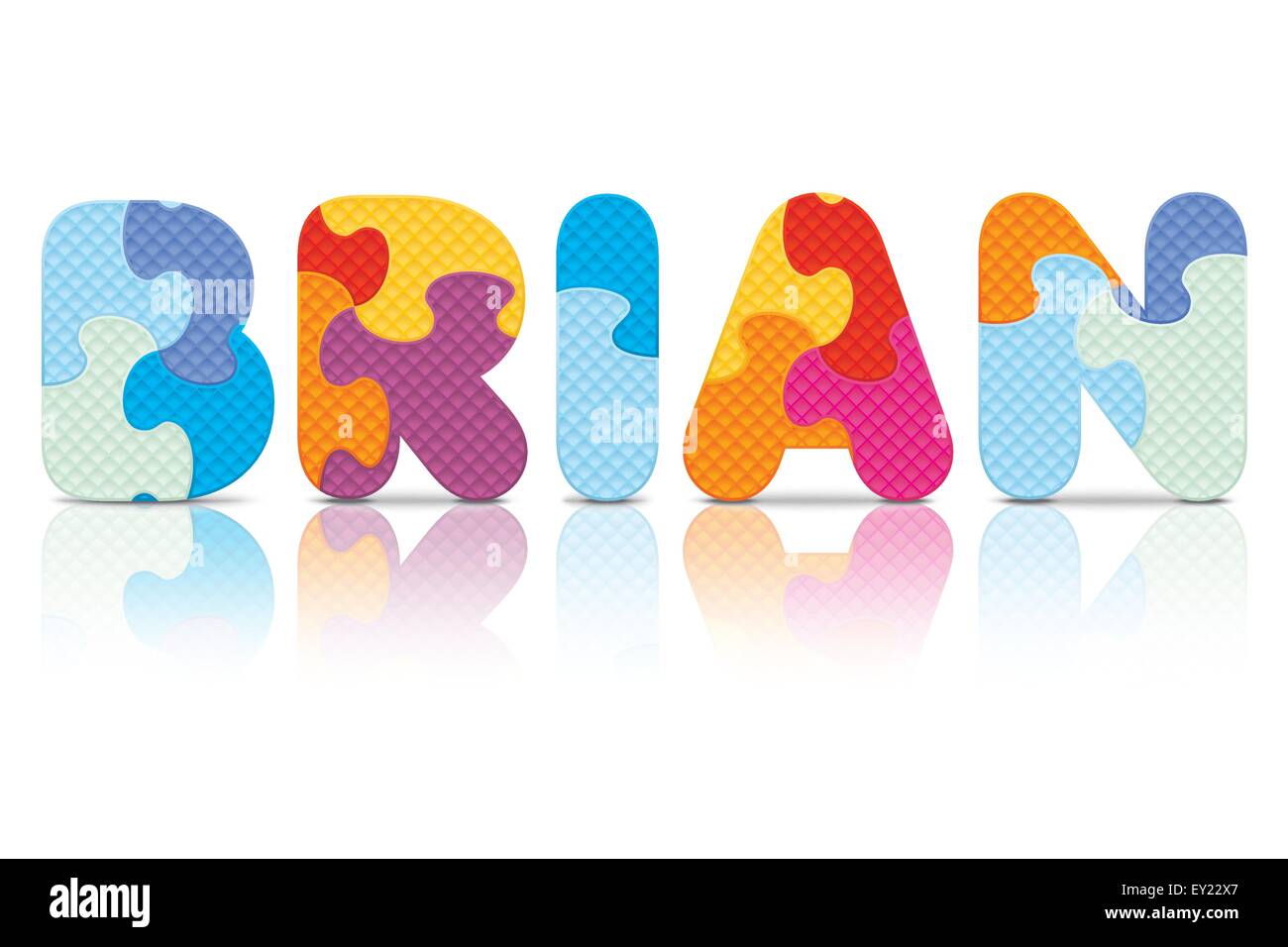 Brian text Stock Vector Images - Alamy