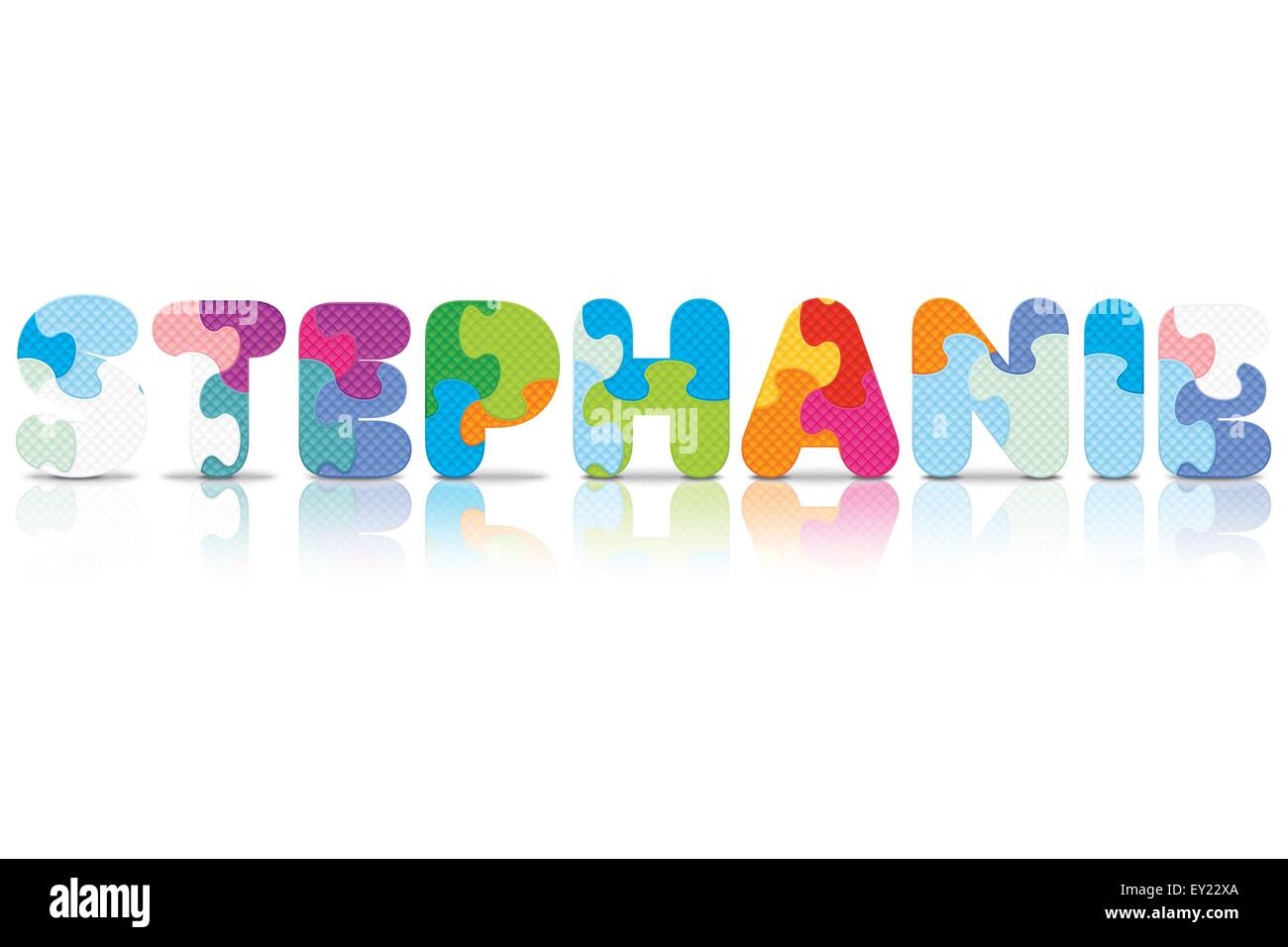Stephanie word Stock Vector Images - Alamy
