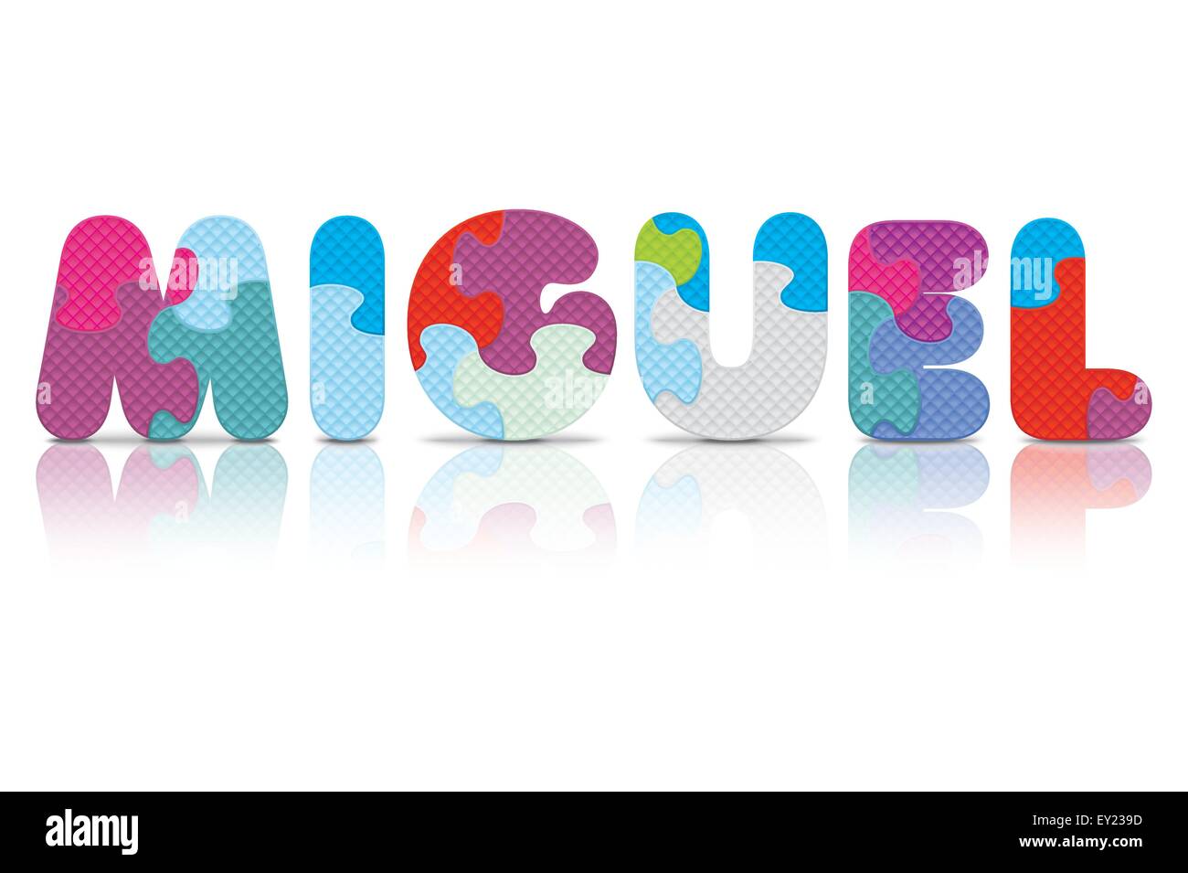 Foam alphabet puzzle Stock Vector Images - Alamy