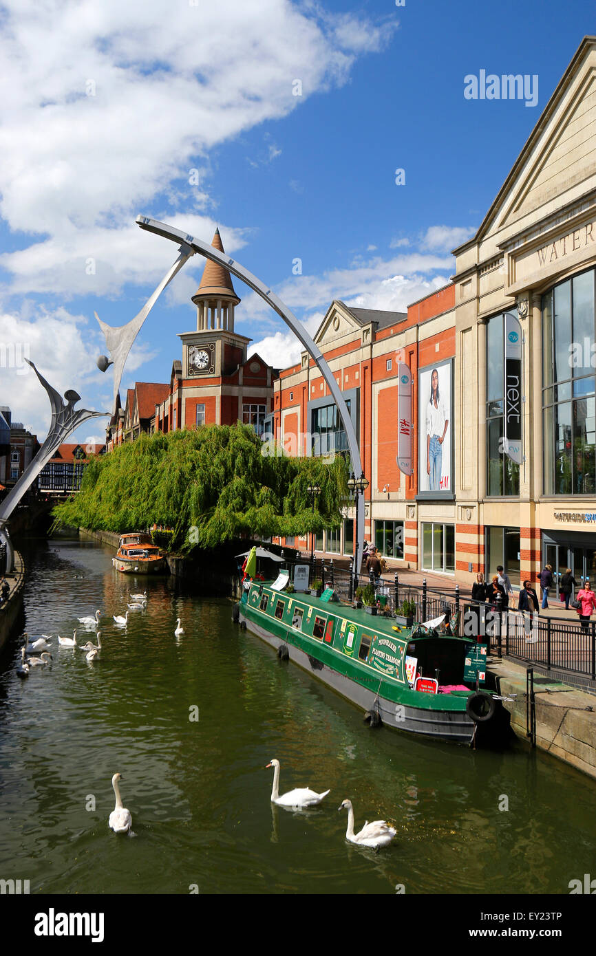 The Empowerment Sculpture over the River Witham and the Waterside ...