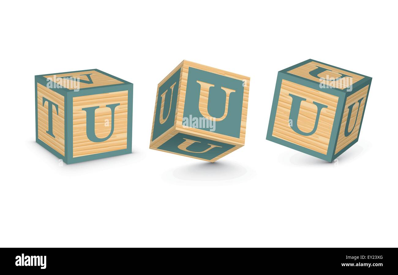 U letter block Stock Vector Images - Alamy