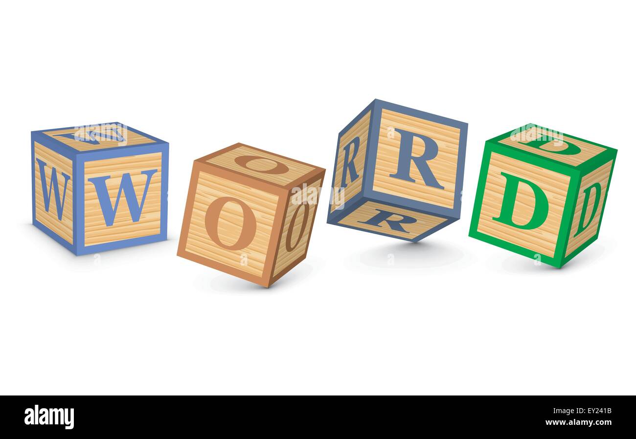 Blocks word Stock Vector Images - Alamy