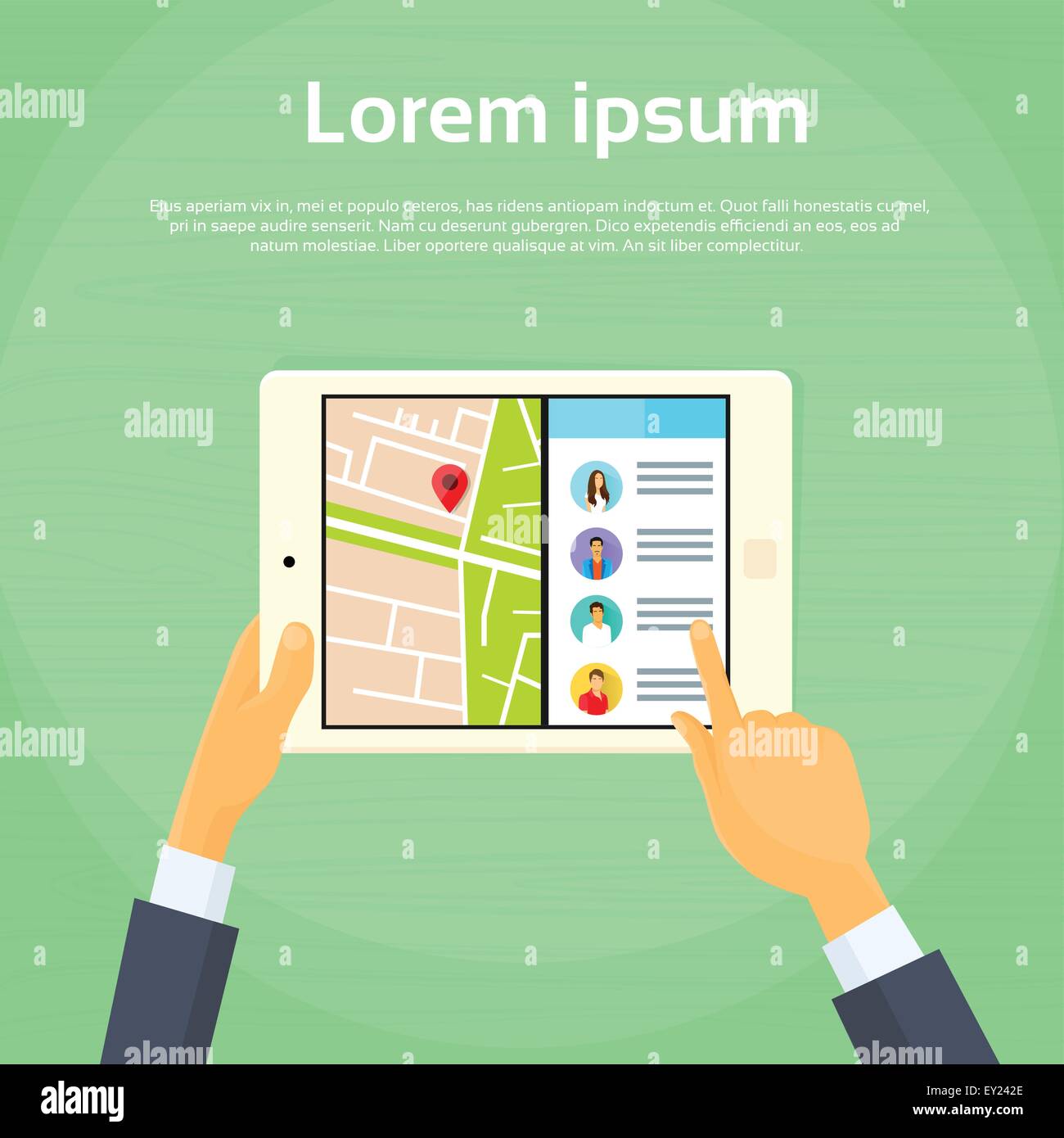 Split position Stock Vector Images - Alamy