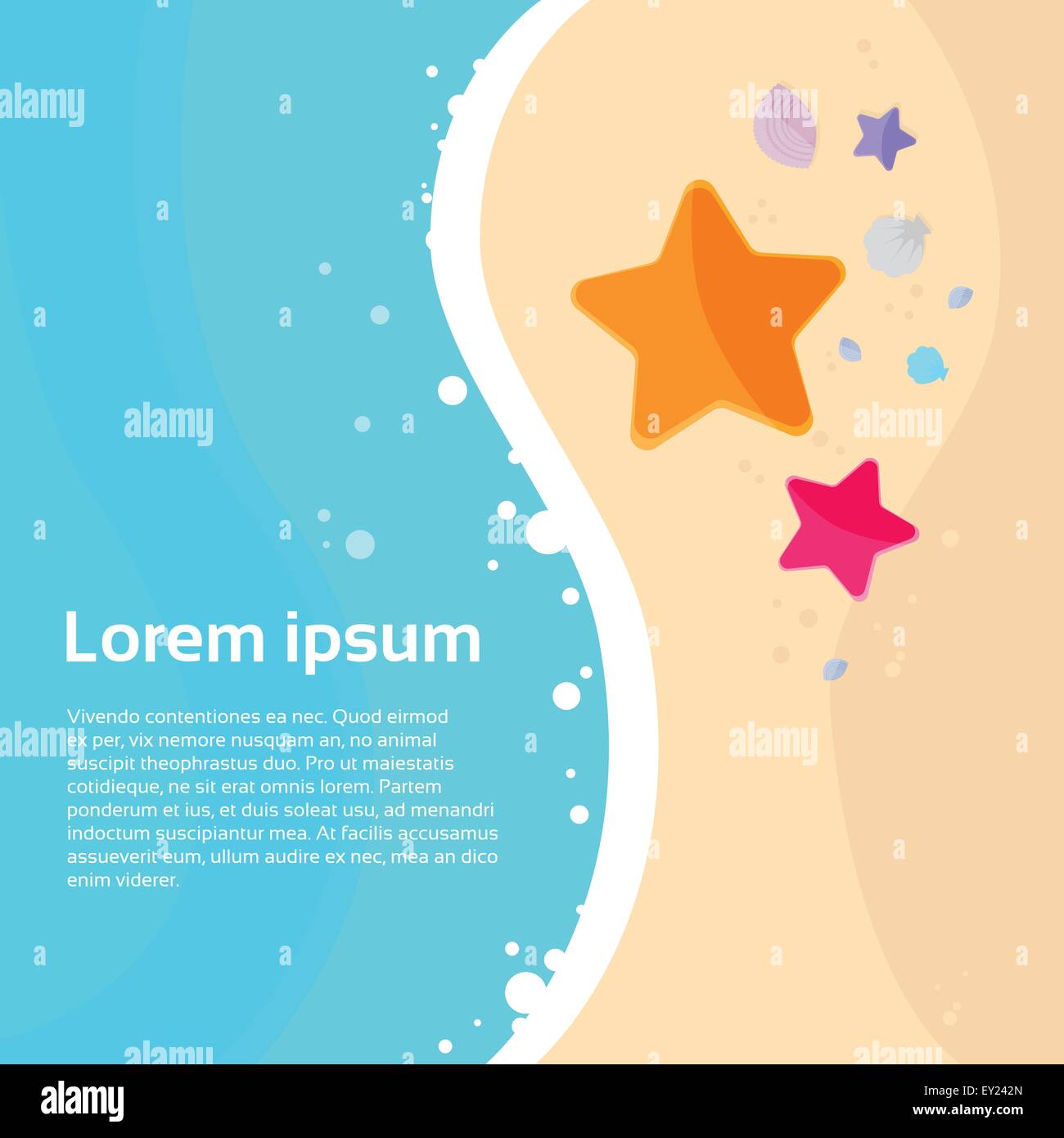 Starfish sea vertical Stock Vector Images - Alamy