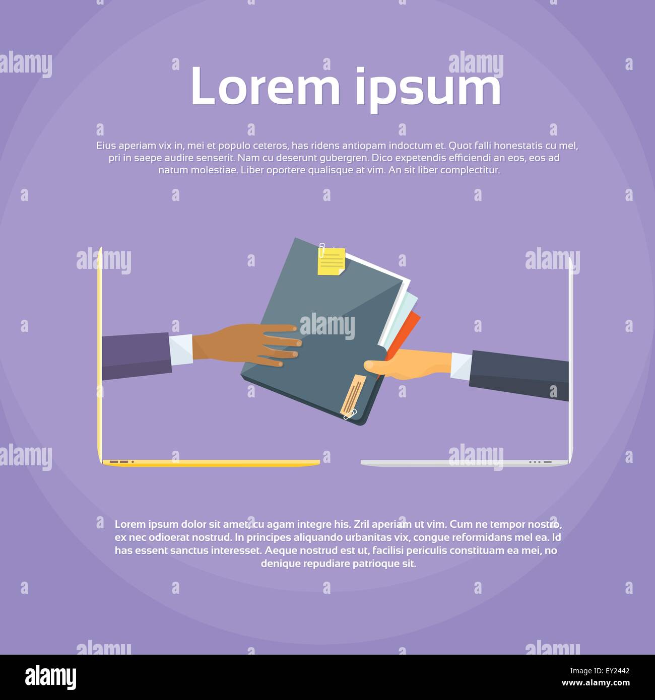 Business hands give folder document hi-res stock photography and images ...