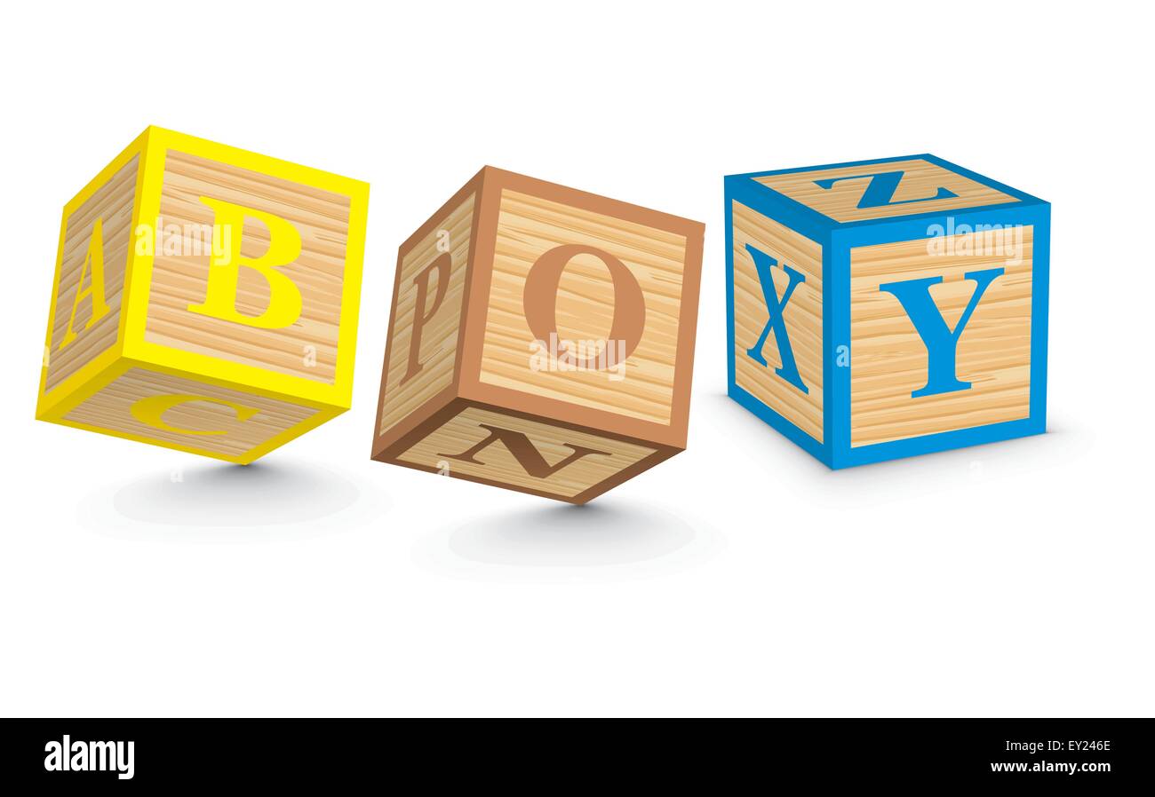 BOY written with alphabet blocks - vector illustration Stock Vector ...