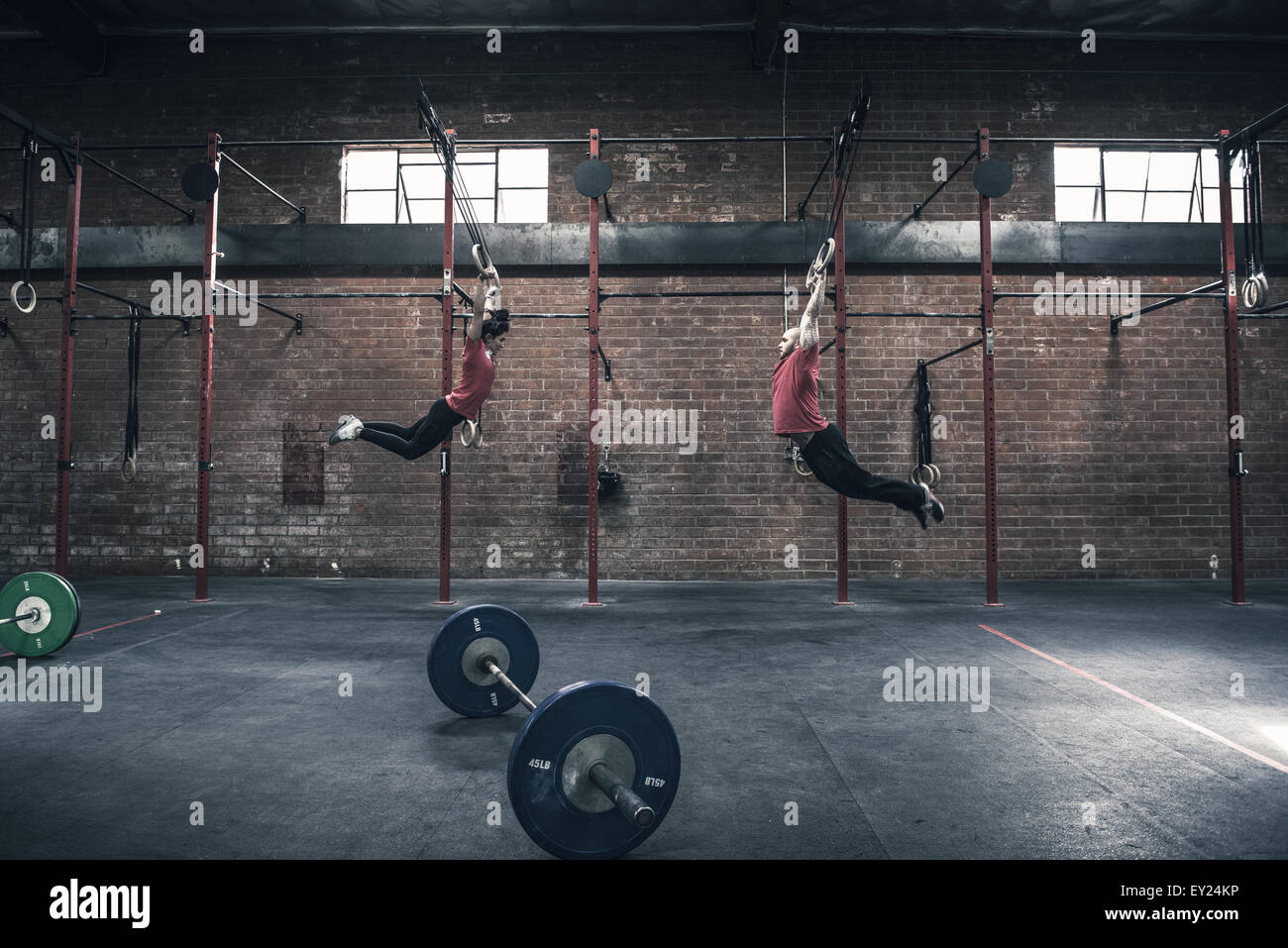 Man rings gym hi-res stock photography and images - Alamy