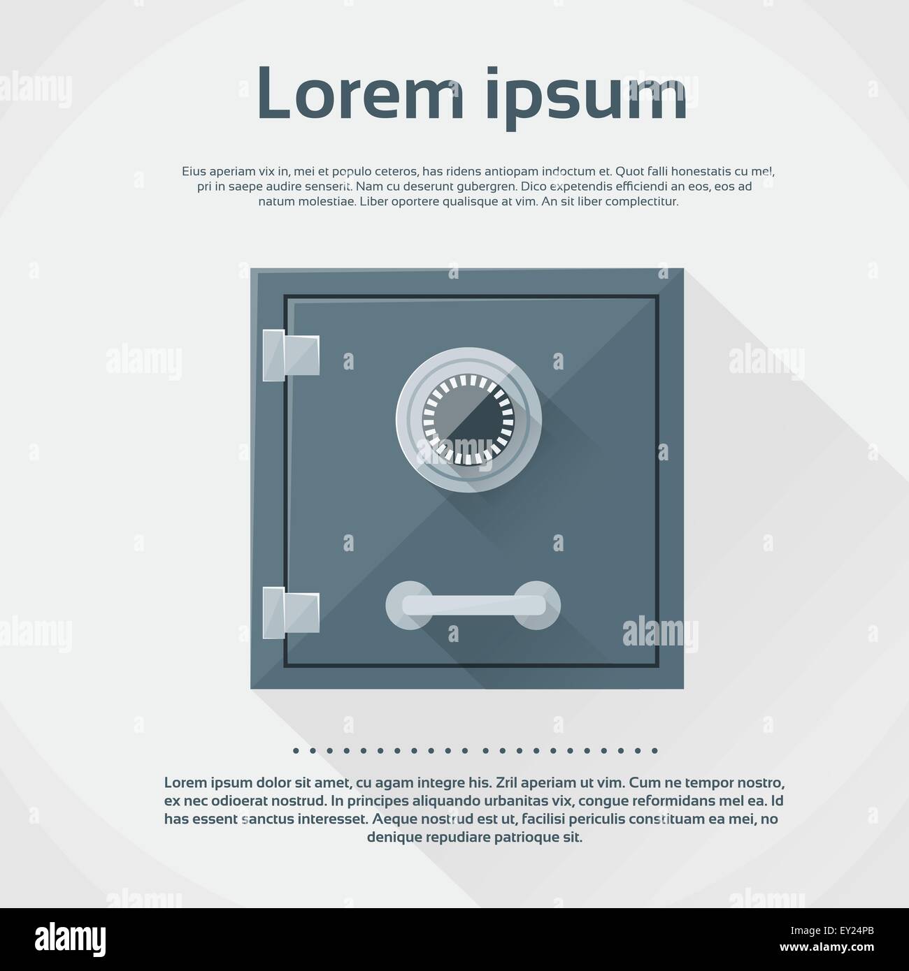 Safe Icon Bank Money Savings Storage Flat Vector Stock Vector Image ...