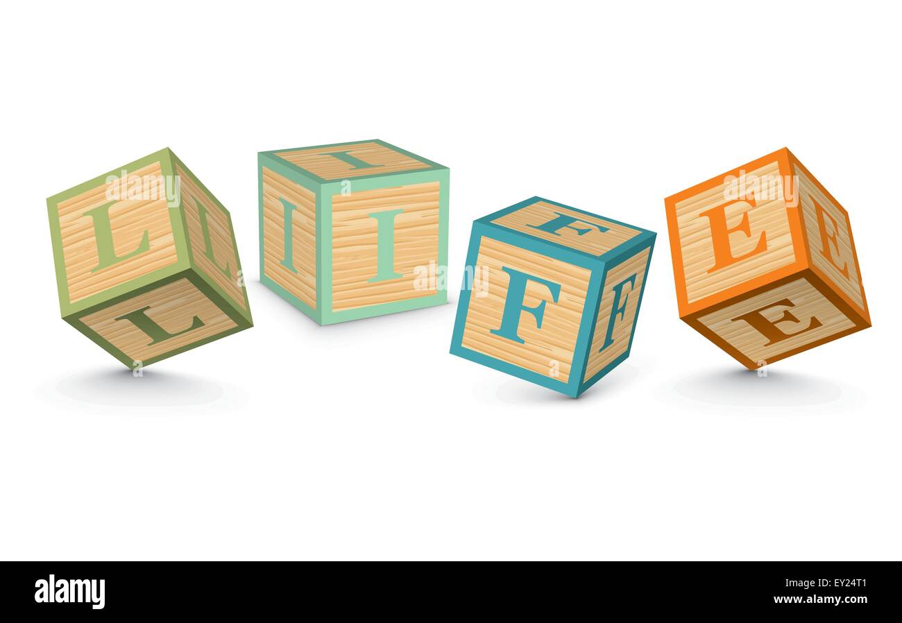 Life blocks Stock Vector Images - Alamy