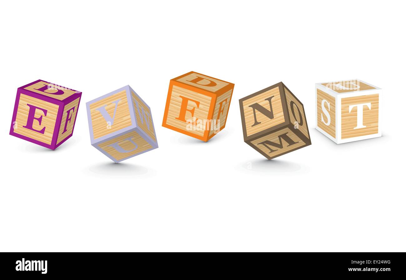 EVENT written with alphabet blocks - vector illustration Stock Vector ...