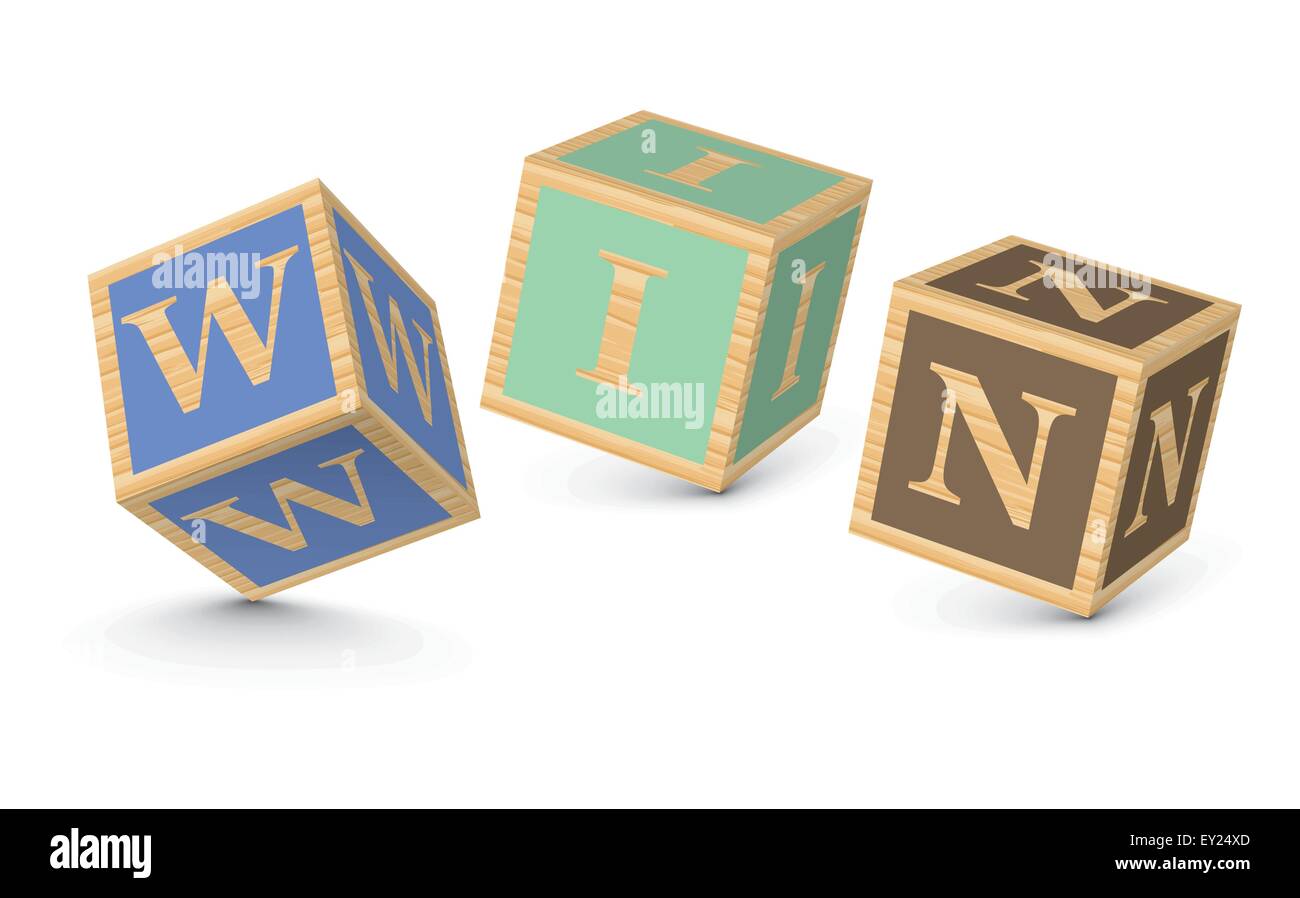 Win alphabet Stock Vector Images - Alamy