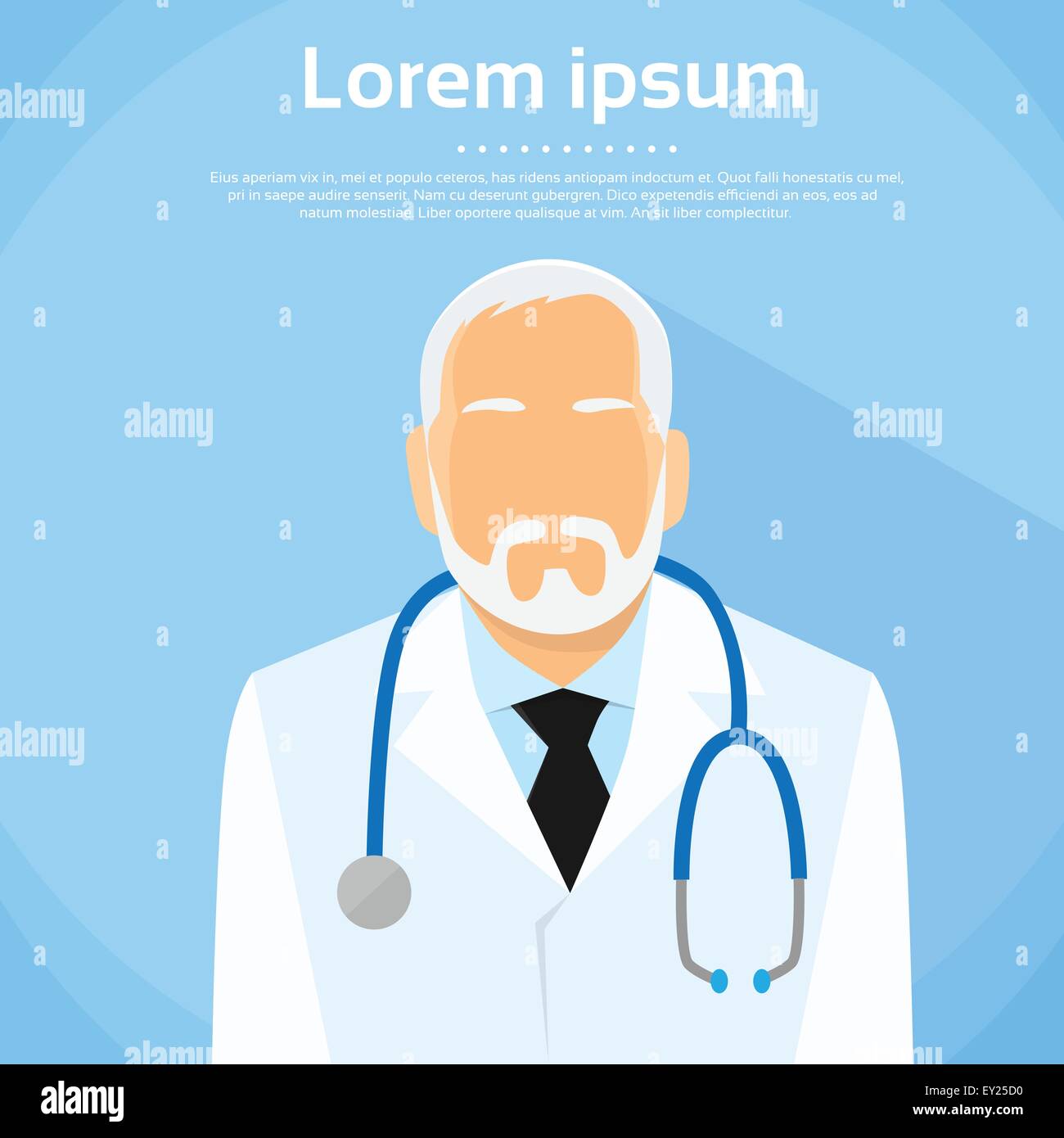 Senior Medical Doctor Profile Icon Male Portrait Stock Vector Image ...