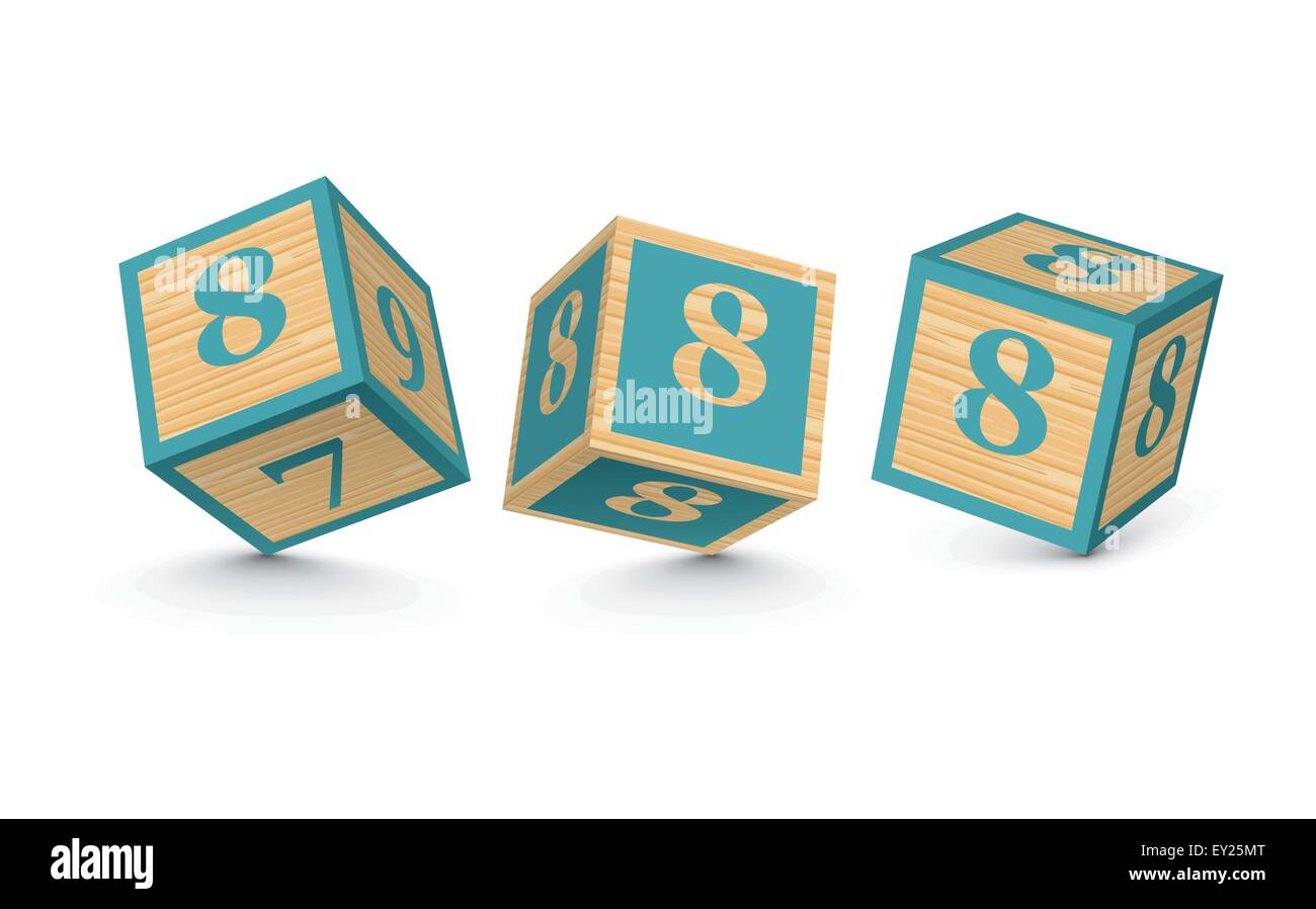 Alphabet wooden blocks Stock Vector Images - Alamy