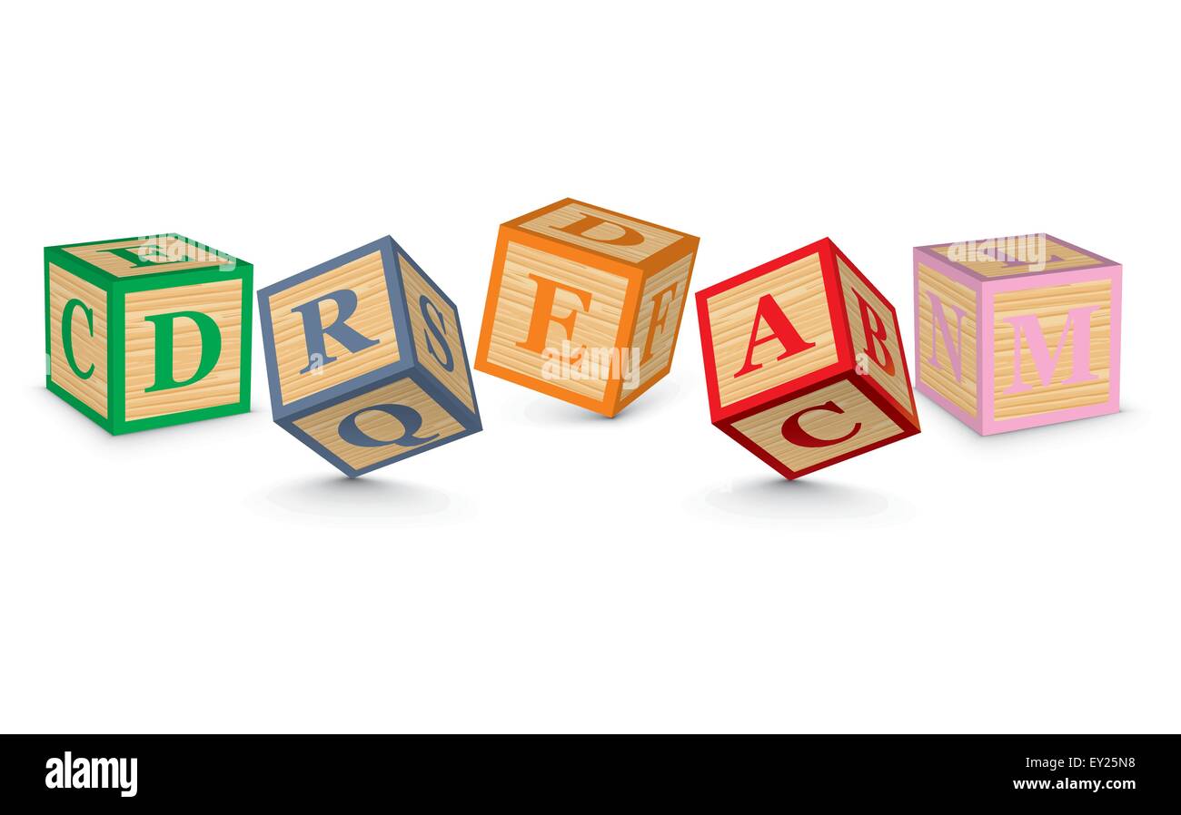 DREAM written with alphabet blocks - vector illustration Stock Vector ...