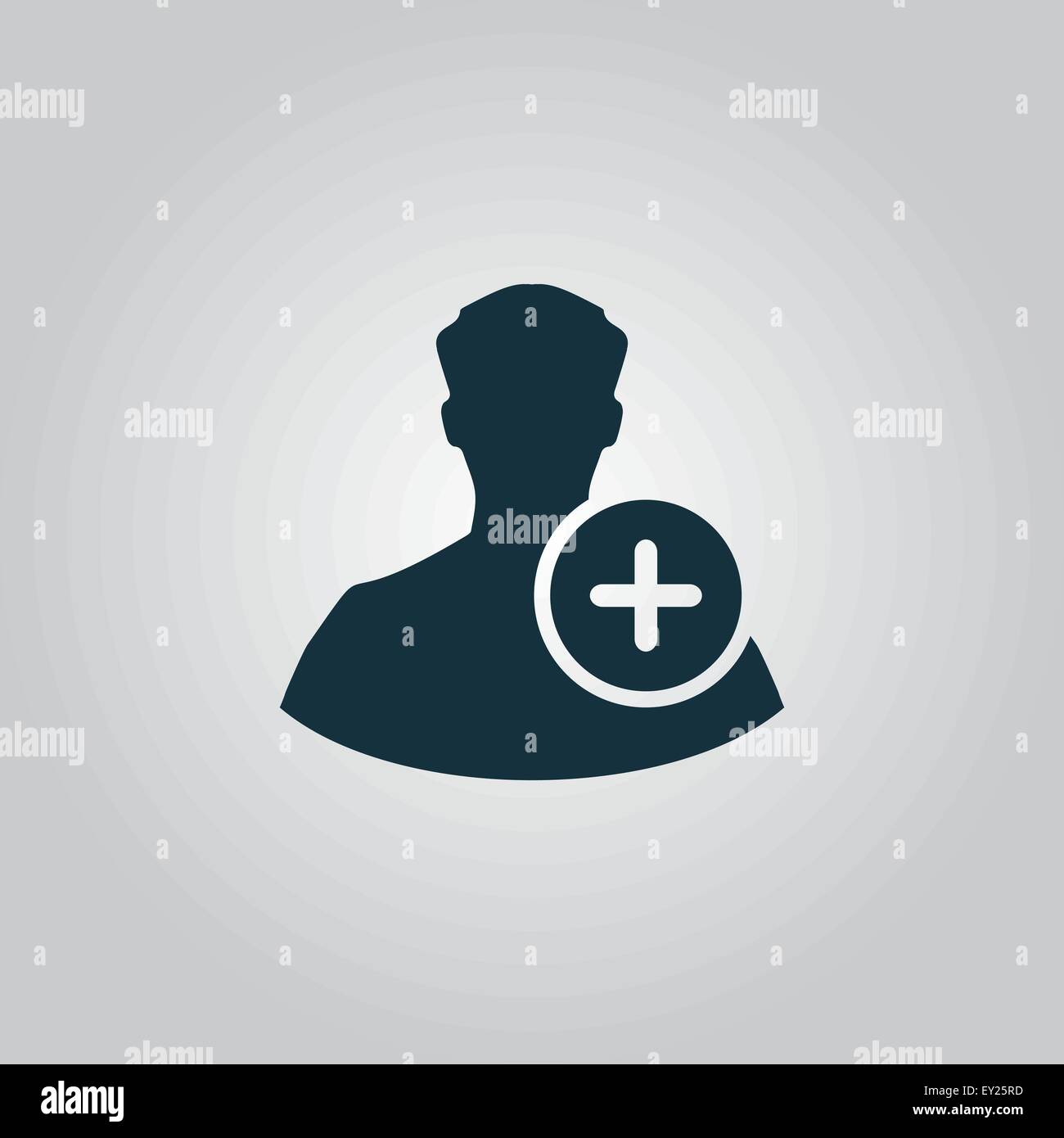 User profile sign web icon with plus glyph Stock Vector Image & Art - Alamy