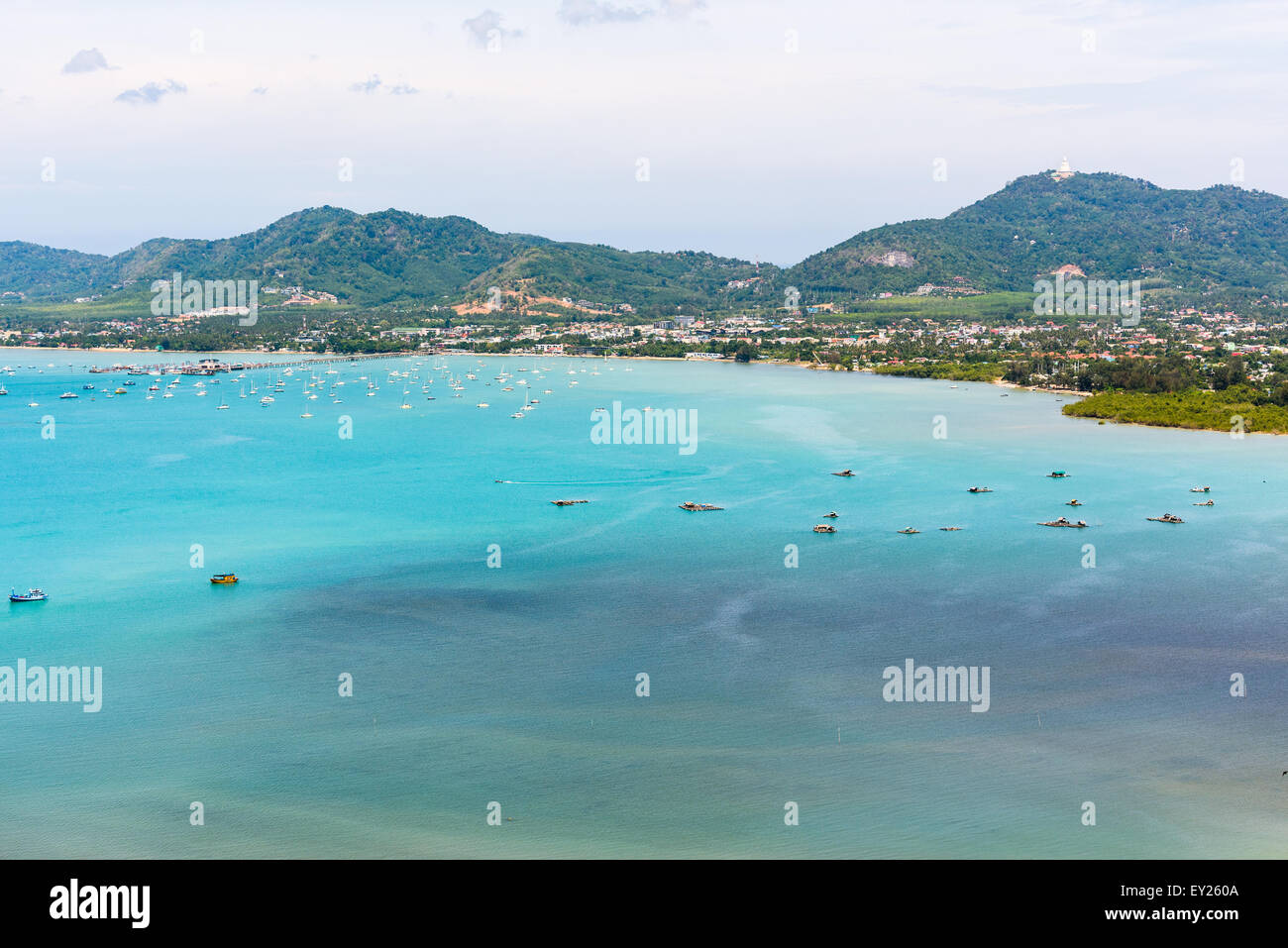 Sea view with tourist boat hi-res stock photography and images - Alamy
