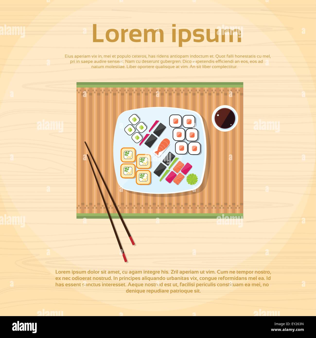 Table top view avocado Stock Vector Images - Alamy