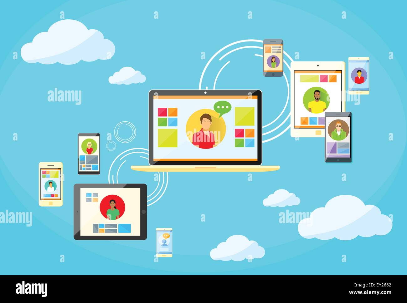 Freelance friendship Stock Vector Images - Alamy