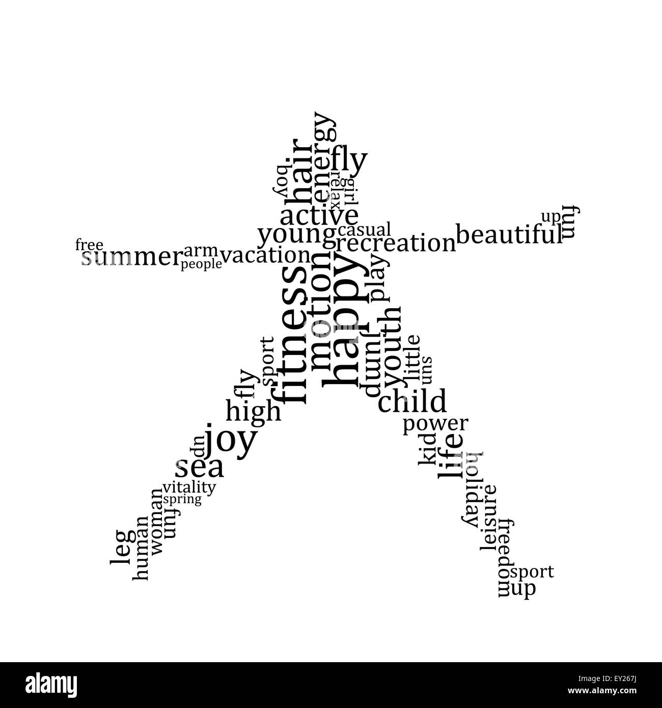 Jumping people silhouette Cut Out Stock Images & Pictures - Alamy