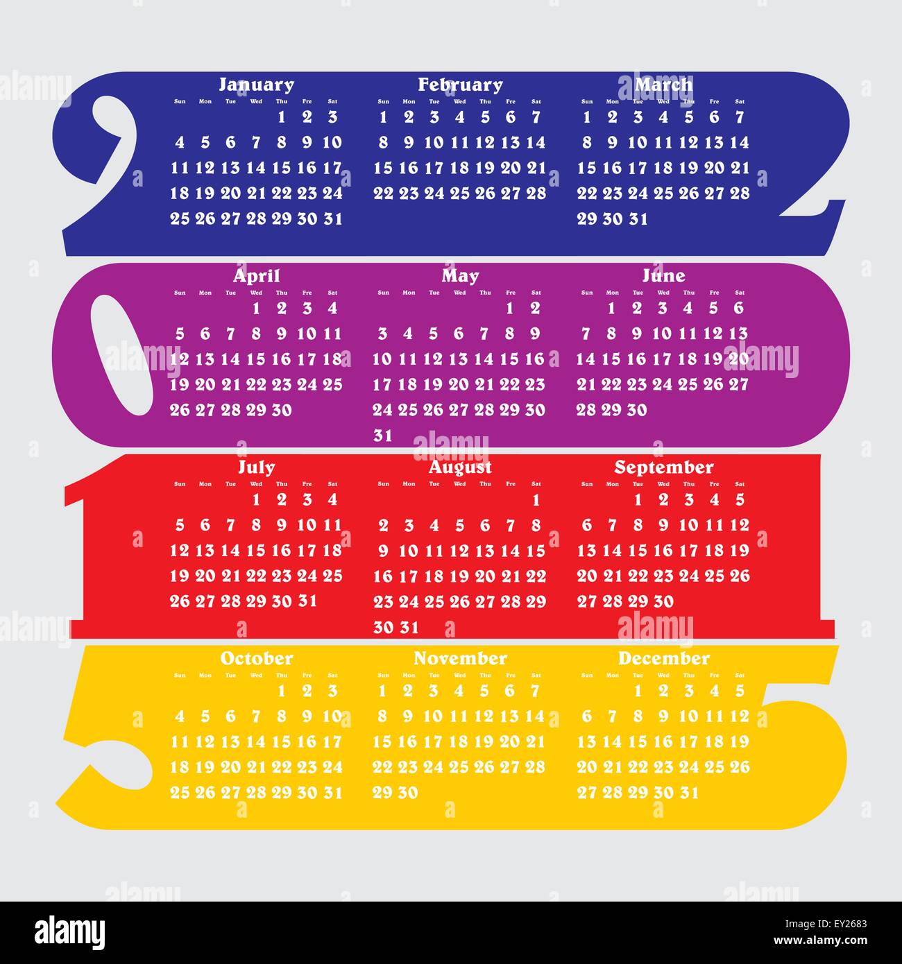 Flat numbers Stock Vector Images - Alamy