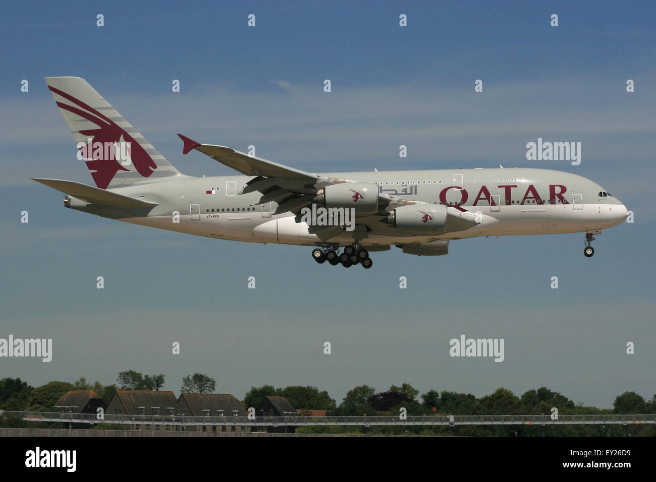 Qatar Airways A380 High Resolution Stock Photography and Images - Alamy