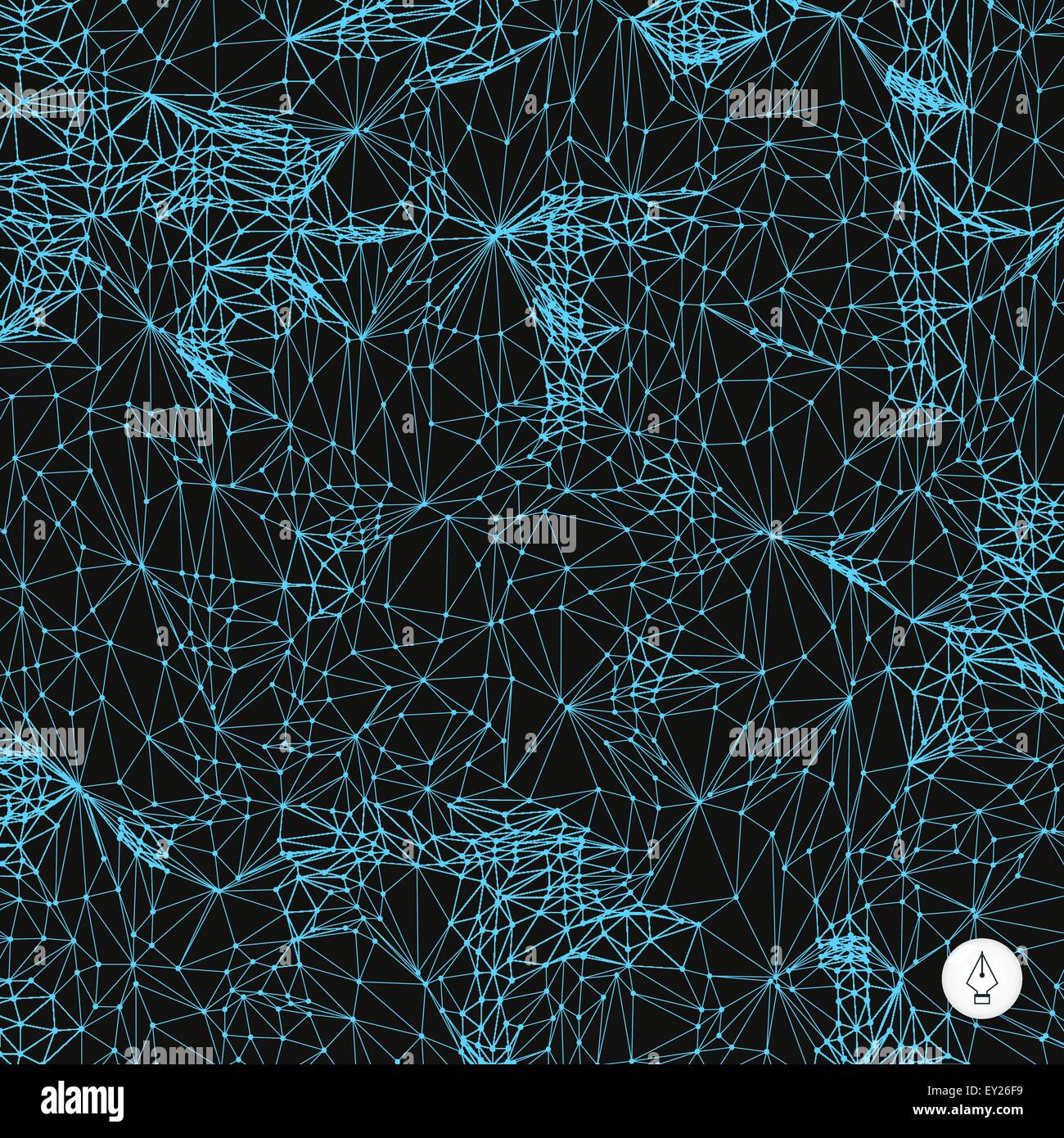 Network abstract background. 3d technology vector illustration Stock ...