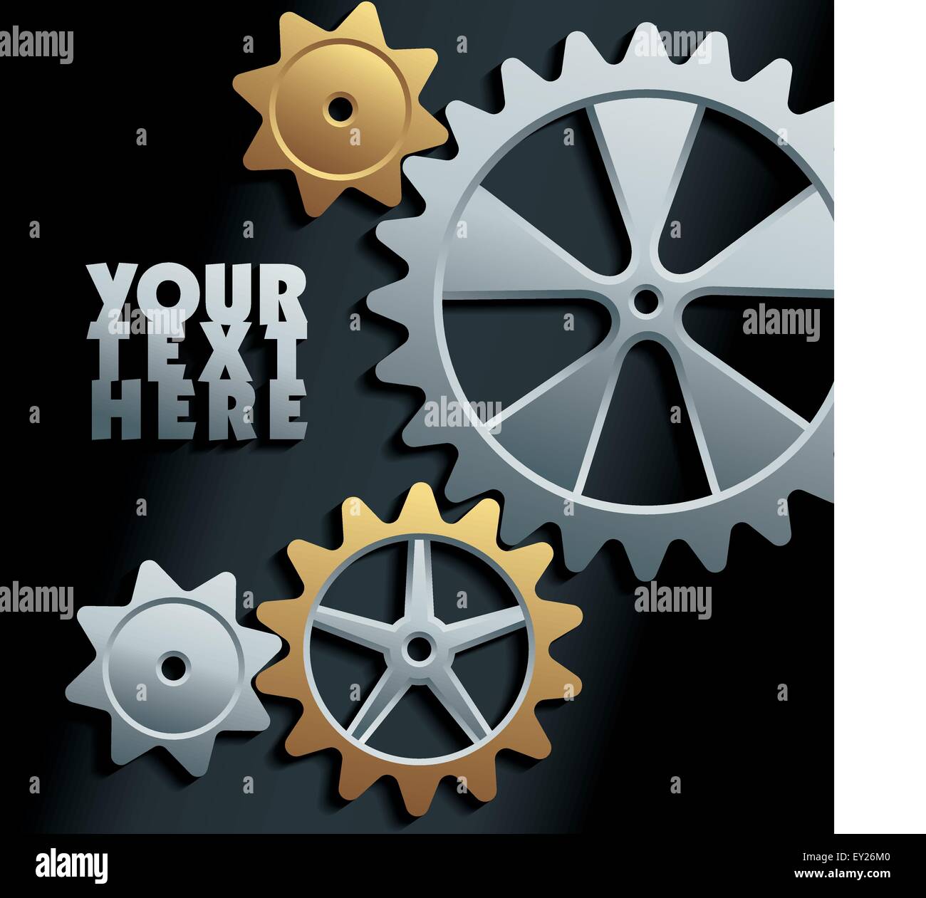 3D machine gears - vector illustration Stock Vector Image & Art - Alamy