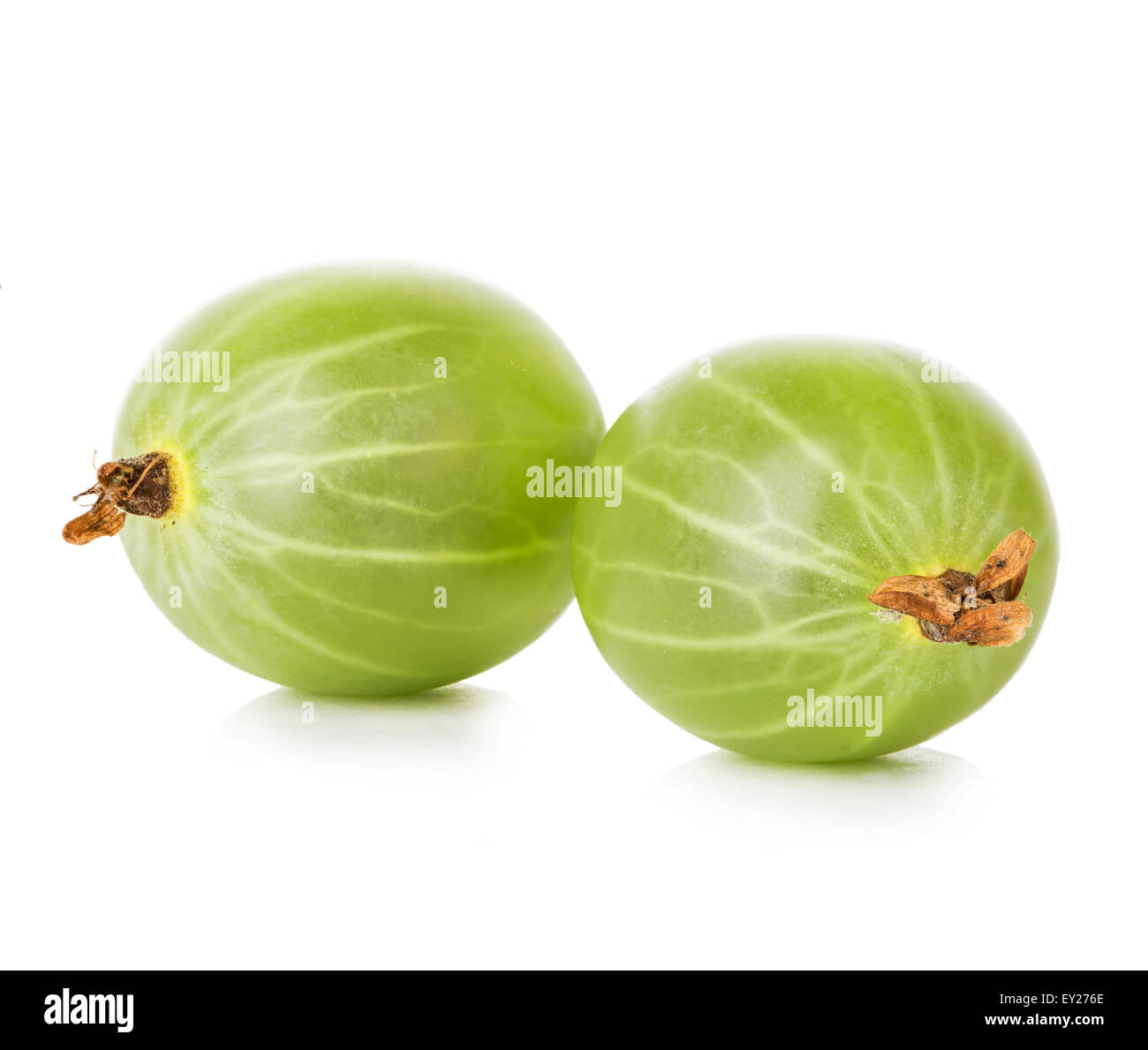 Gooseberries isolated on white background Stock Photo - Alamy