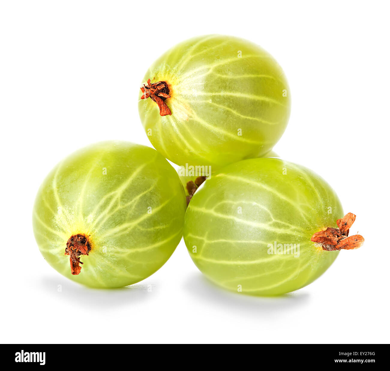 Gooseberries isolated on white background Stock Photo - Alamy