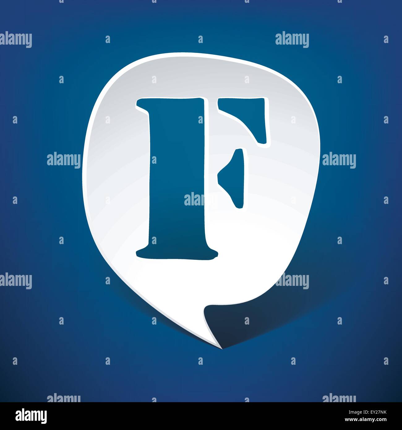 Bubble speech letter F - vector illustration Stock Vector Image & Art ...